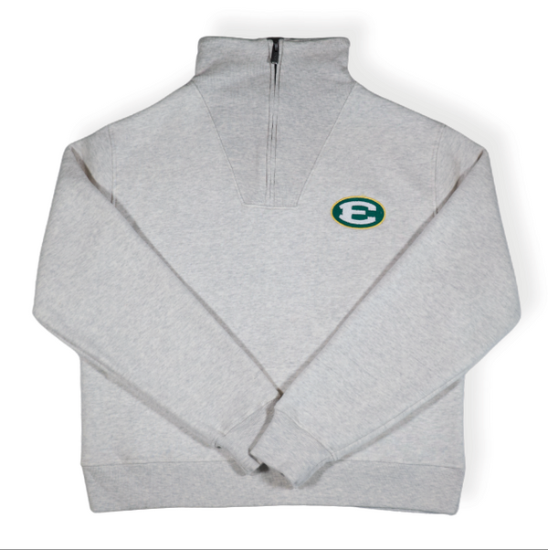 Quarter Zip with Fashion Collar – Green and Gold Shop